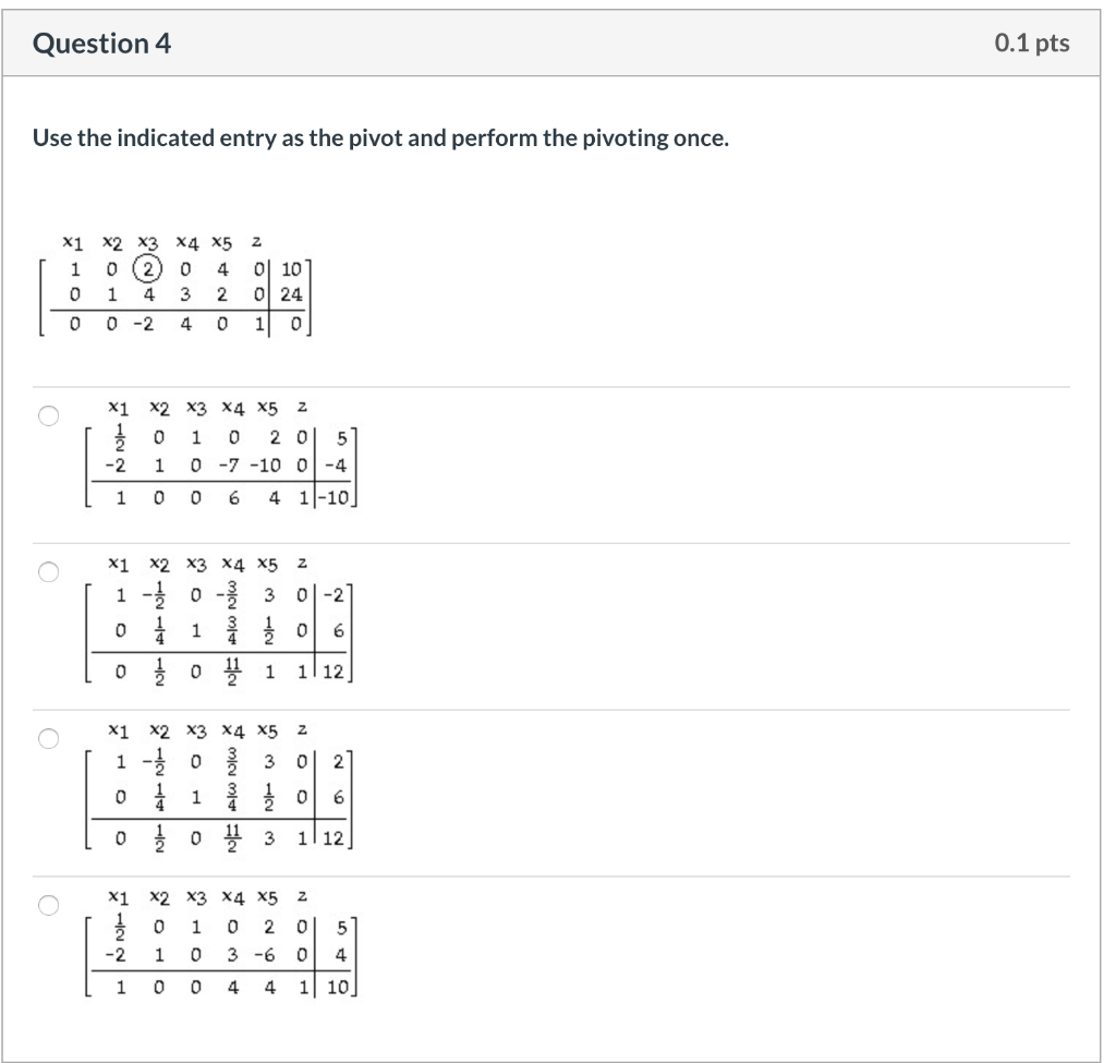 Solved Question 1 0.1 pts Convert the constraints into | Chegg.com