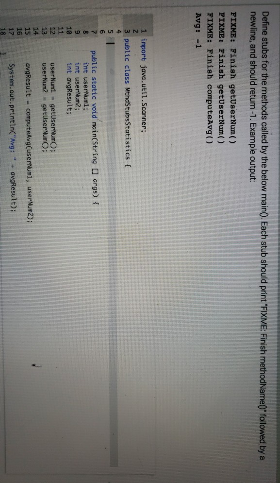 Solved Define stubs for the methods called by the below | Chegg.com