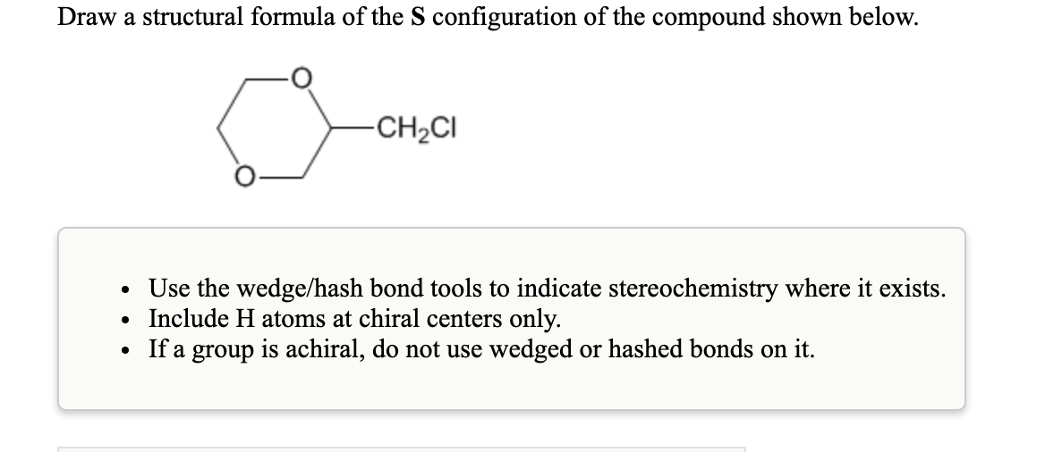Solved Draw a structural formula of the SS configuration of | Chegg.com