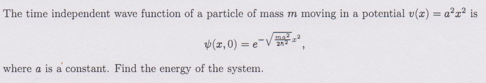 Solved The time independent wave function of a particle of | Chegg.com