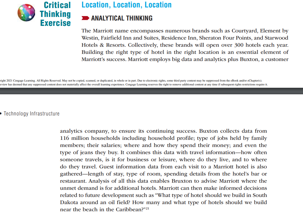 Solved Critical Location, Location, Location Thinking | Chegg.com