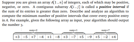 Solved Suppose you are given an array A[1..n] of integers, | Chegg.com