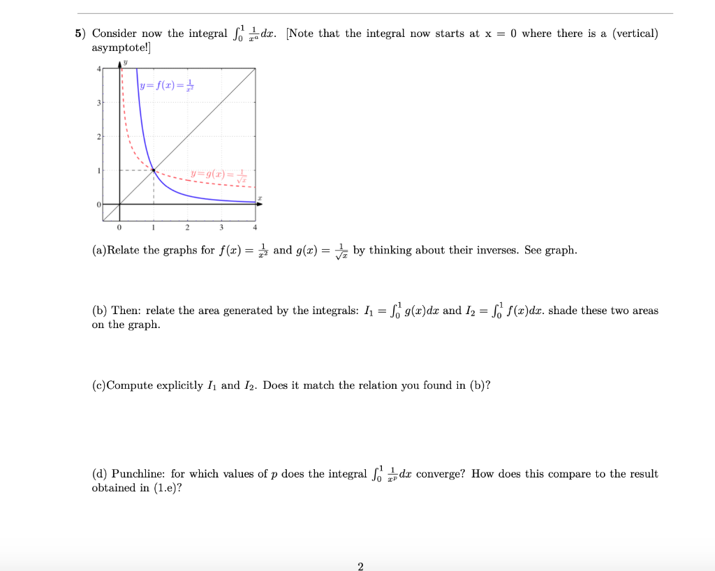 Solved Improper Integrals Let us learn some techniques to | Chegg.com