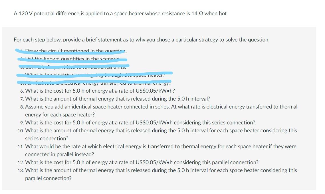 Solved A 120 V potential difference is applied to a space | Chegg.com