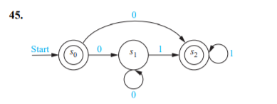 Solved In Exercises 43-49 find the language recognized by | Chegg.com