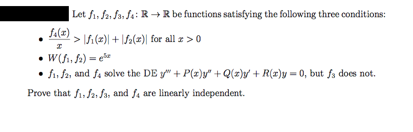 Solved C Let f1, f2, f3, 54: R+R be functions satisfying the | Chegg.com