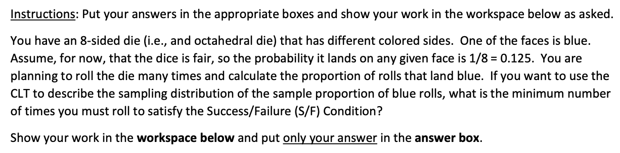 Solved Instructions: Put your answers in the appropriate | Chegg.com