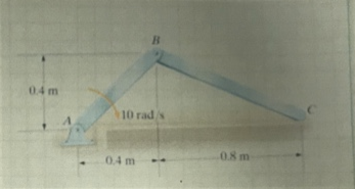 Solved 1. Bar AB is rotating with a clockwise angular | Chegg.com