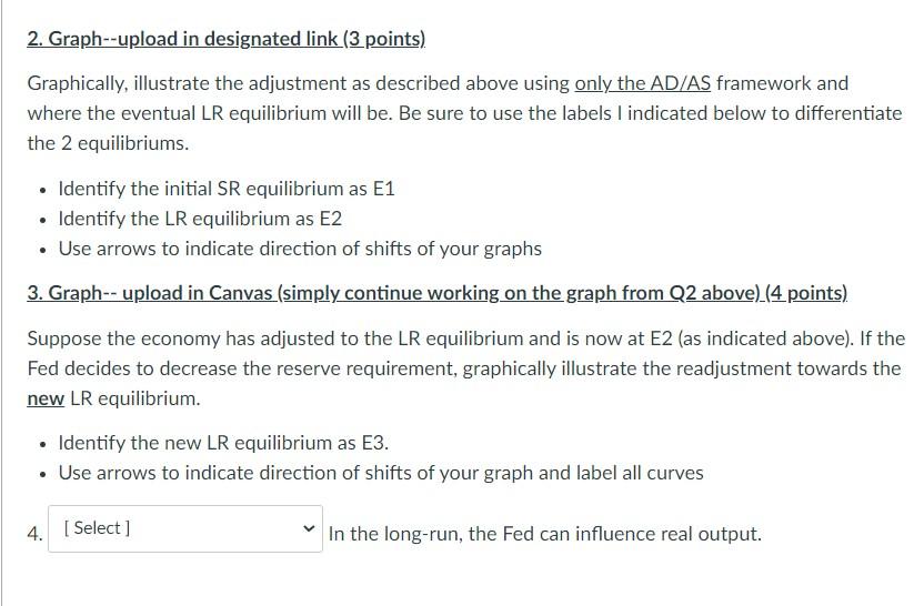 Solved 1. Suppose the economy is at an initial SR | Chegg.com