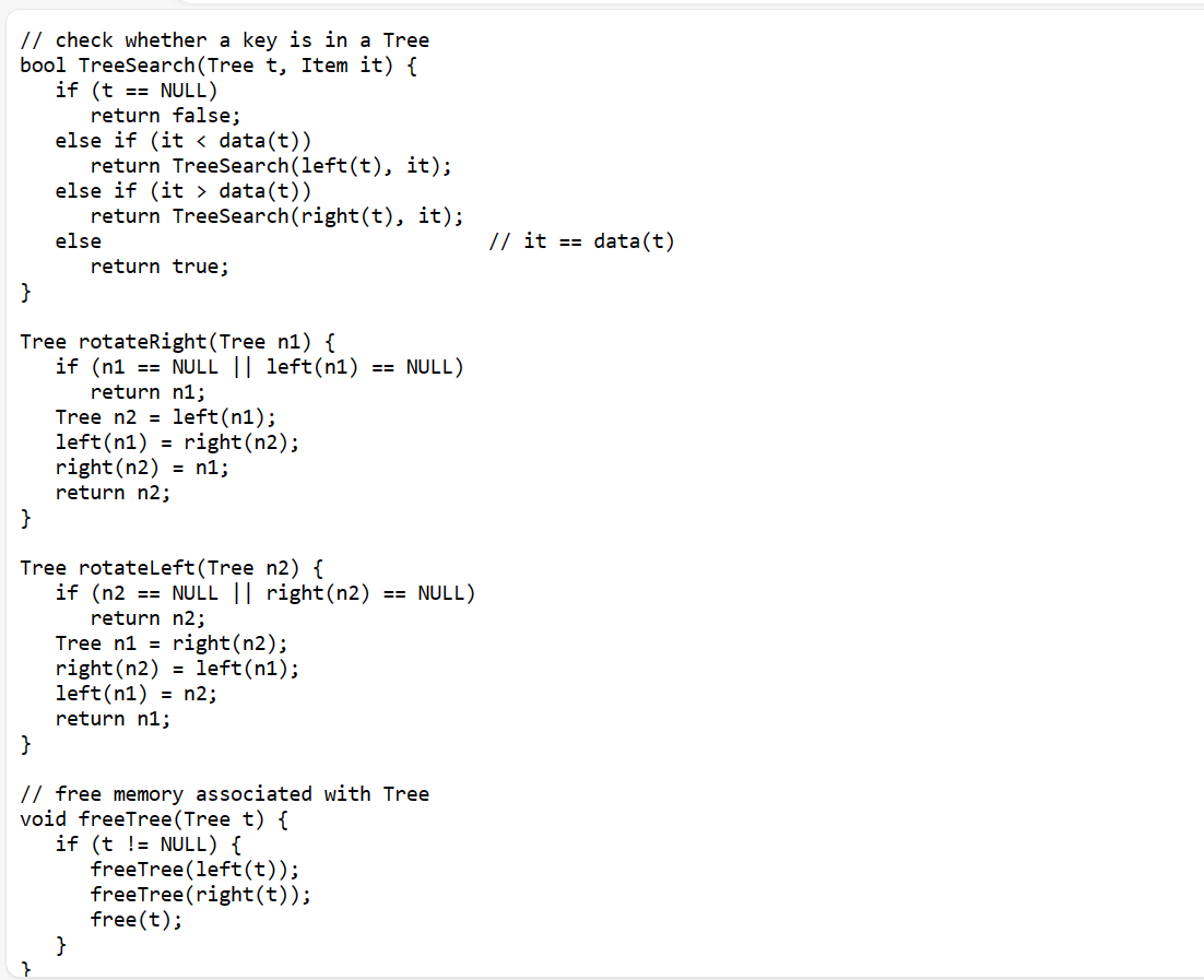 // Red-Black Tree ADT interface ... COMP9024 23T2 | Chegg.com