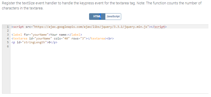 Solved Register the textSize event handler to handle the | Chegg.com Solved Register the textSize event handler to handle the | Chegg.com