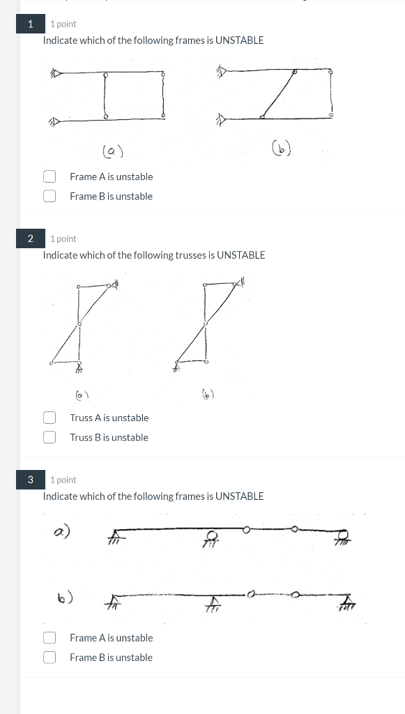 Solved 1 1 point Indicate which of the following frames is | Chegg.com