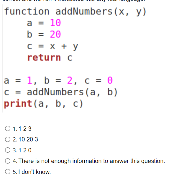 Solved Given the following, what will print? Note that this | Chegg.com
