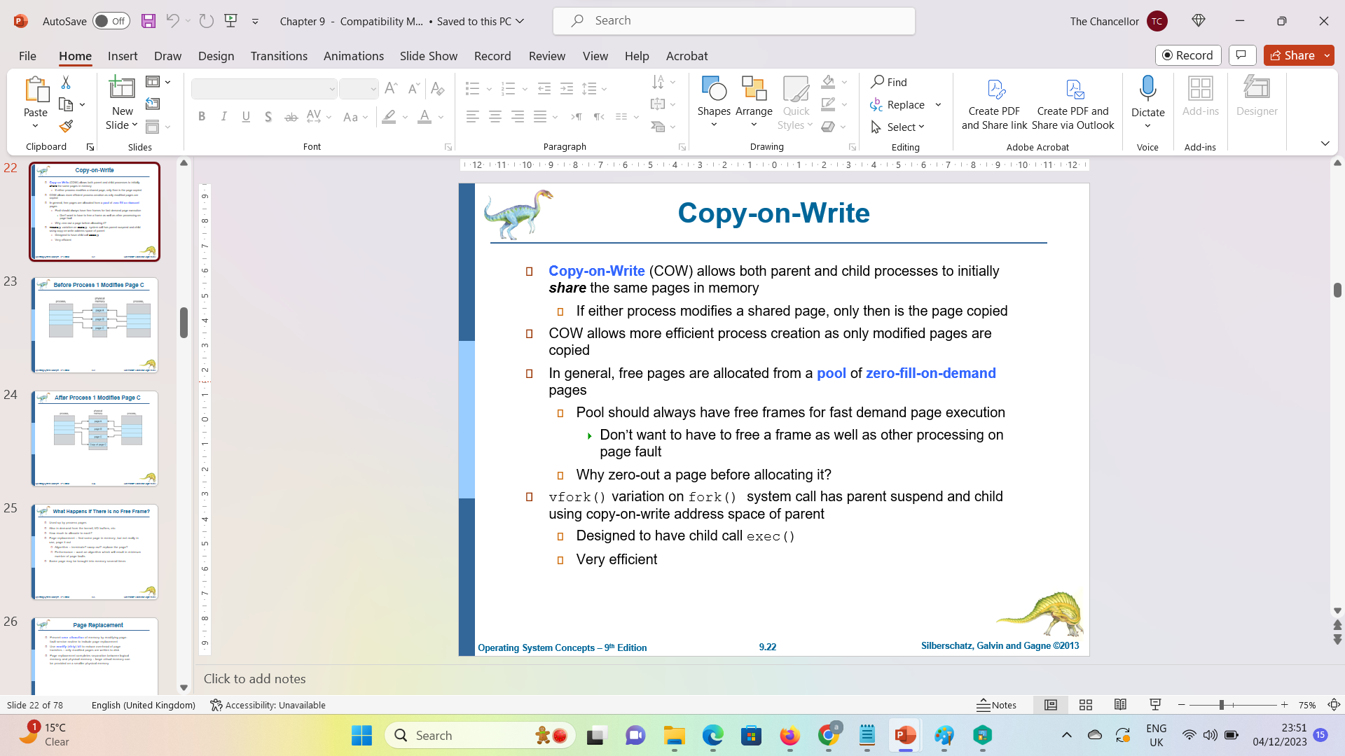 Solved HelloI have questions related to copy-on-Write | Chegg.com