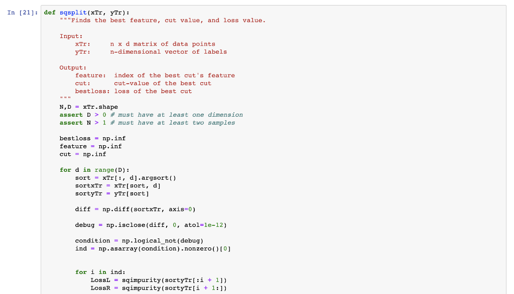 Solved Implement Regression Trees Part One: Implement | Chegg.com