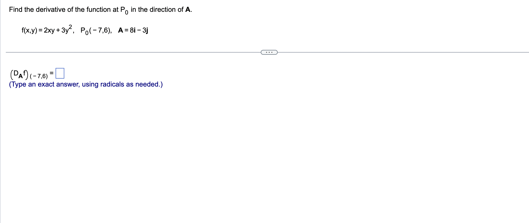 Solved Find the derivative of the function at P0 in the | Chegg.com