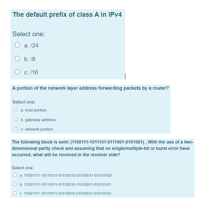 Solved The following block is sent: Original data: 10101001 | Chegg.com