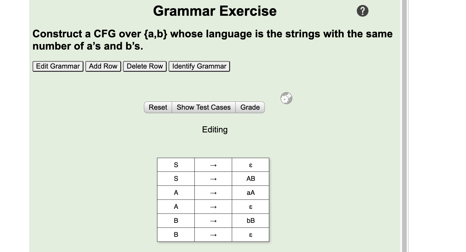 Solved Construct a CFG over {a,b} whose language is the | Chegg.com