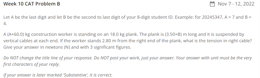Solved Let A be the last digit and let B be the second to | Chegg.com