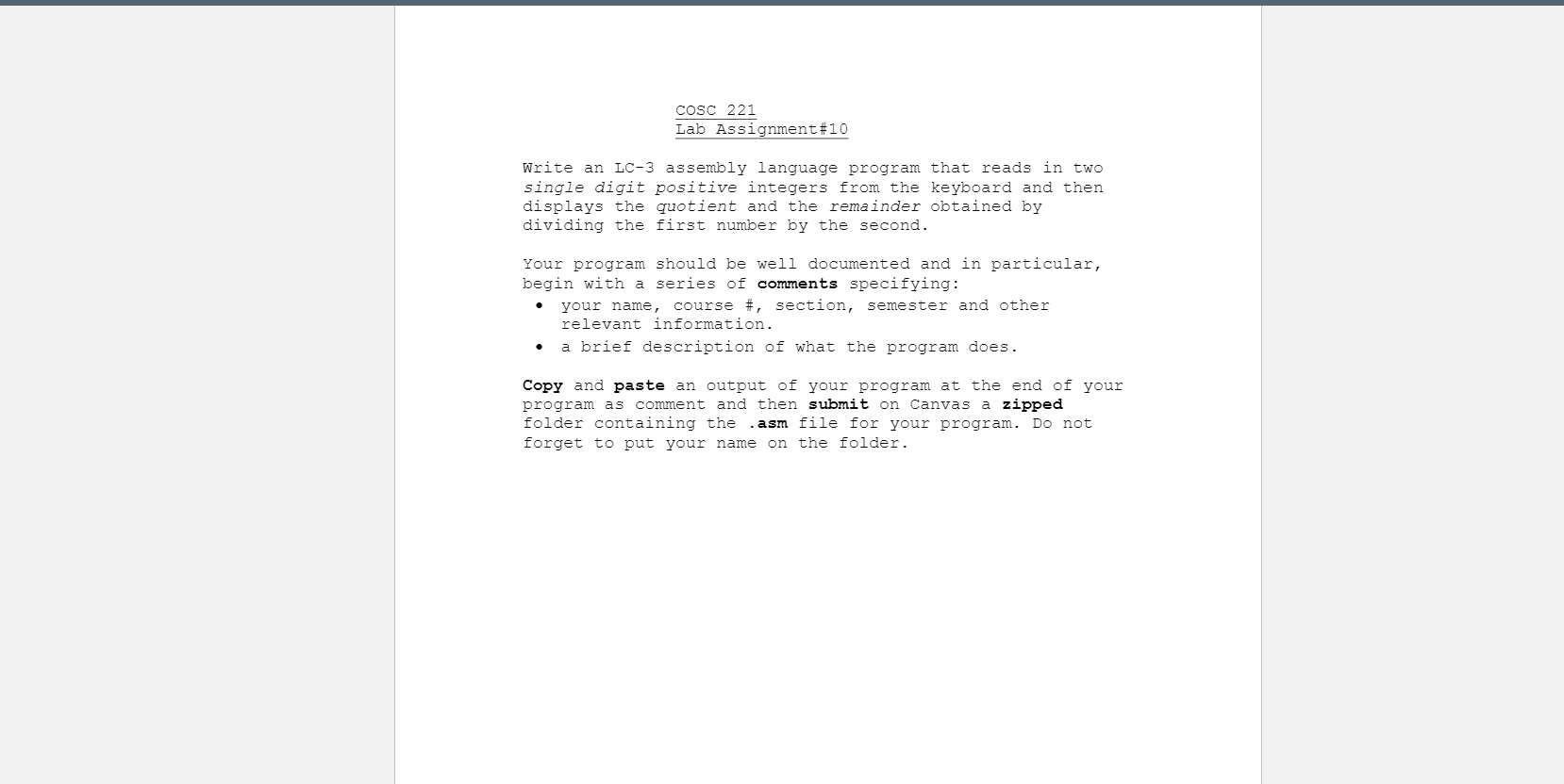 Solved We use web LC-3 simulator to assemble the code so if | Chegg.com