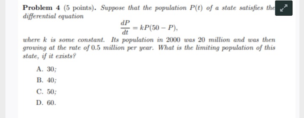 Solved Problem 4 (5 points). Suppose that the population | Chegg.com
