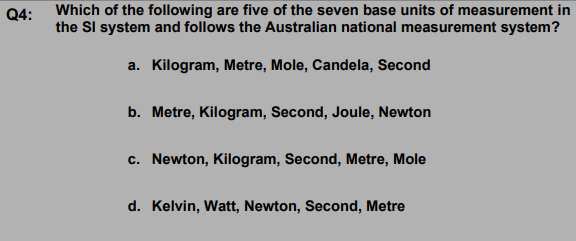 Solved Q2: Metrology is the science of measurement. | Chegg.com