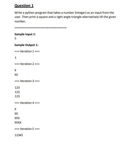 Solved Question 1 Write a python program that takes a number | Chegg.com