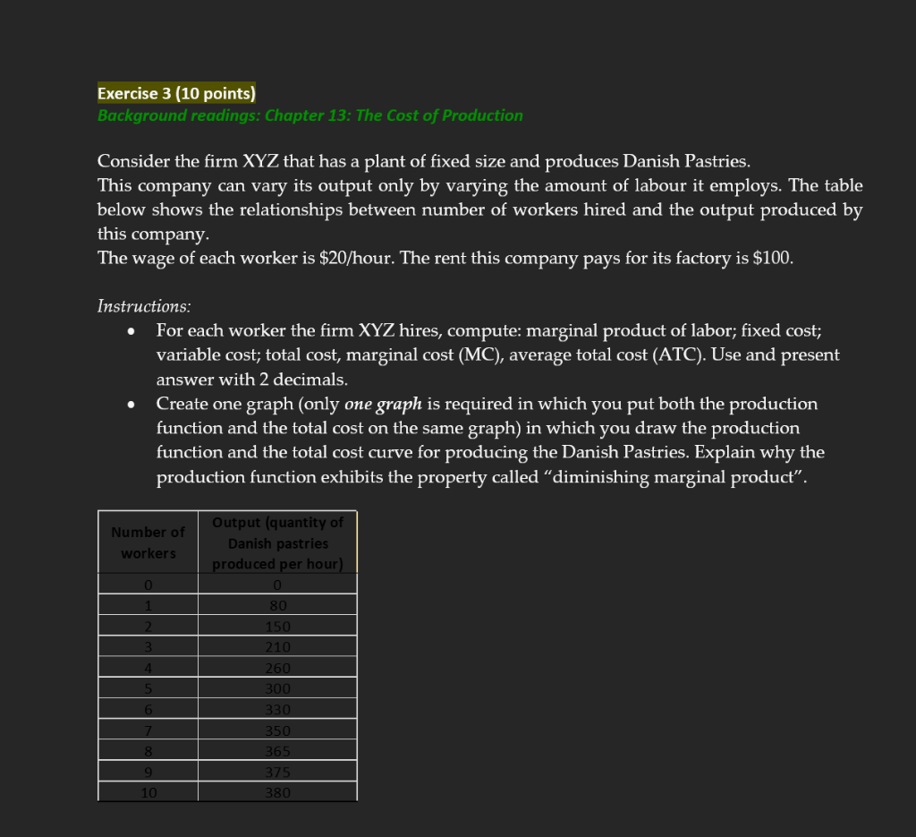 Solved Exercise 3 (10 points) Background readings: Chapter | Chegg.com