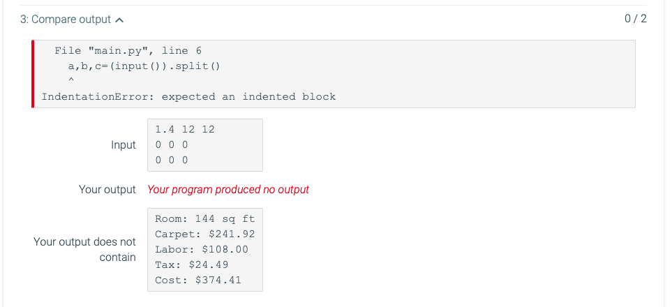 Solved 19.9 LAB*: Program: Carpet sales Program | Chegg.com