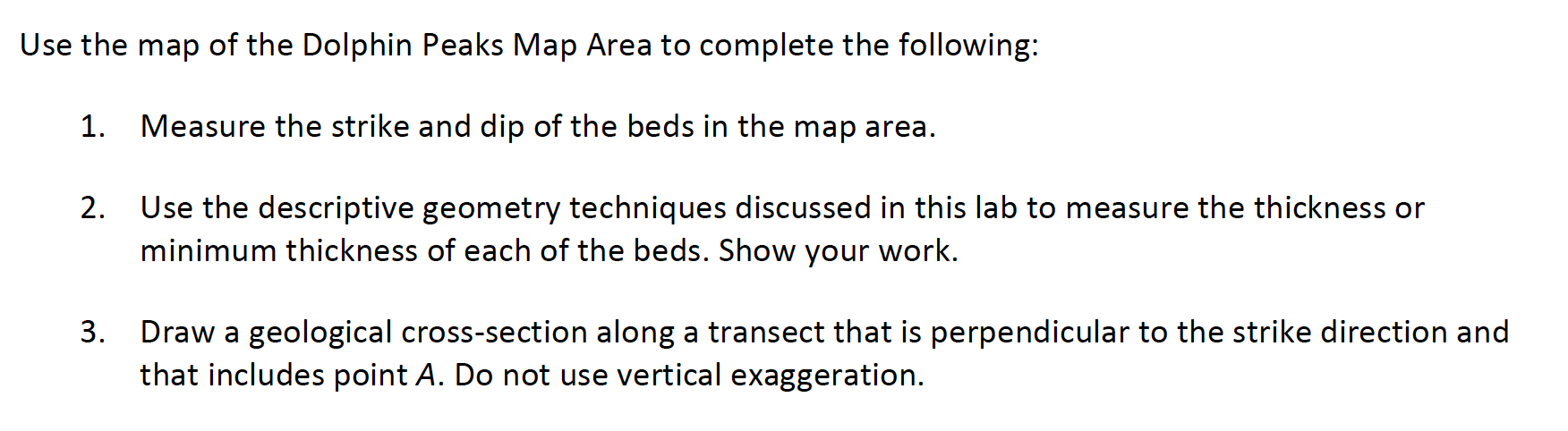 Solved Use the map of the Dolphin Peaks Map Area to complete | Chegg.com