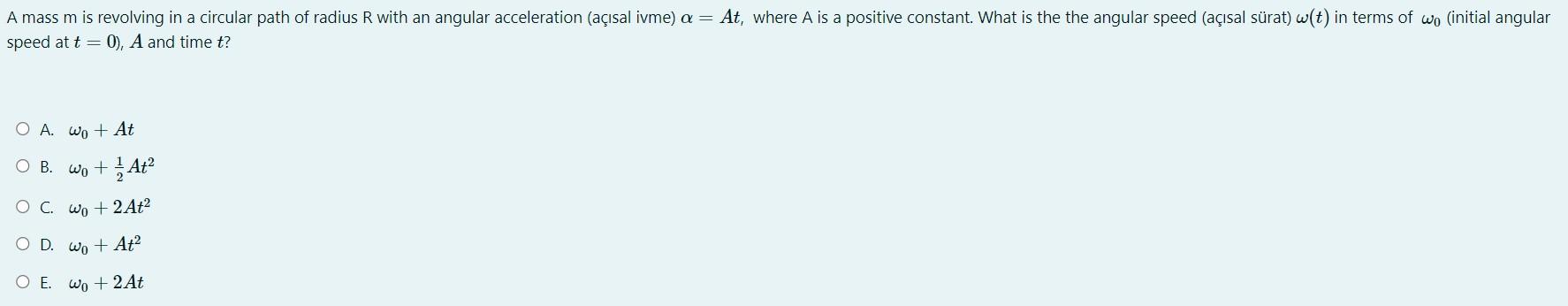 Solved A mass m is revolving in a circular path of radius R | Chegg.com