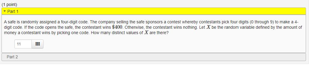 Solved A safe is randomly assigned a four-digit code. The | Chegg.com