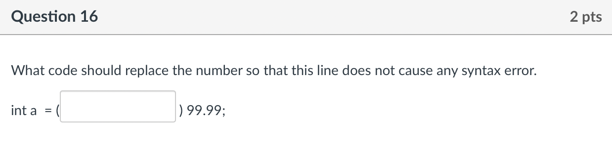 Solved Consider the following code, what values should | Chegg.com