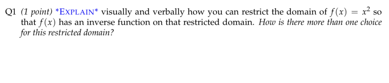 Solved Q1 (1 point) *EXPLAIN* visually and verbally how you | Chegg.com
