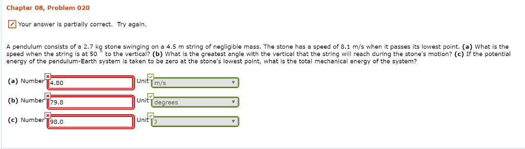 Solved Chapter 08, Problem 020 Your answer is partially | Chegg.com Solved Chapter 08, Problem 020 Your answer is partially | Chegg.com