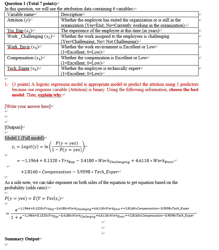 Question 1 (Total 7 points) In this ouestion. we will | Chegg.com