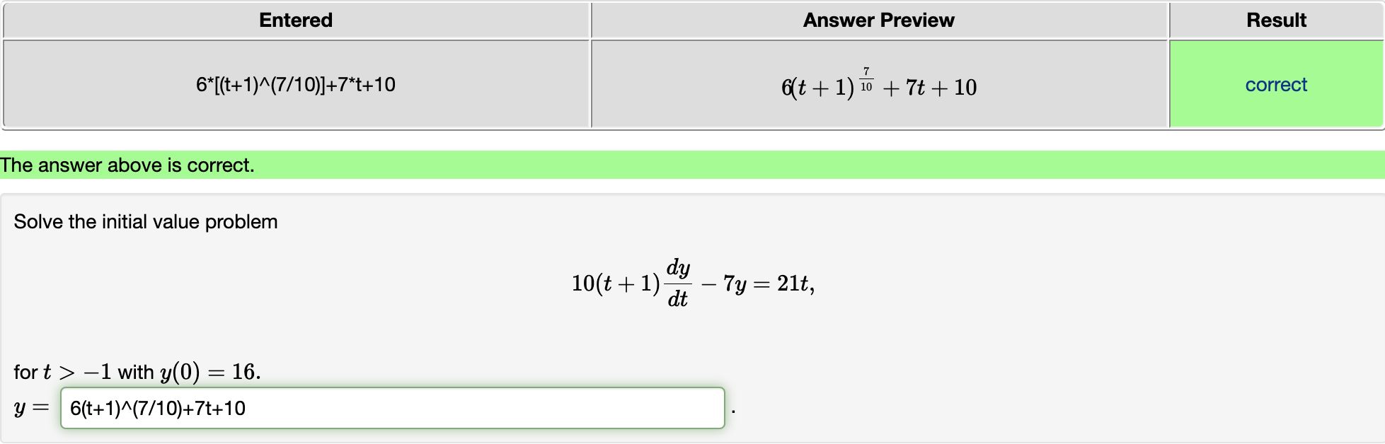 Solved Entered Answer Preview Result 7 | Chegg.com