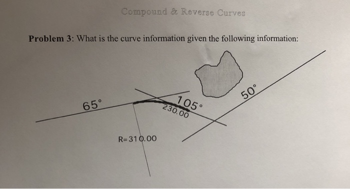 Solved Problem 2: A reverse curve is required to connect two | Chegg.com