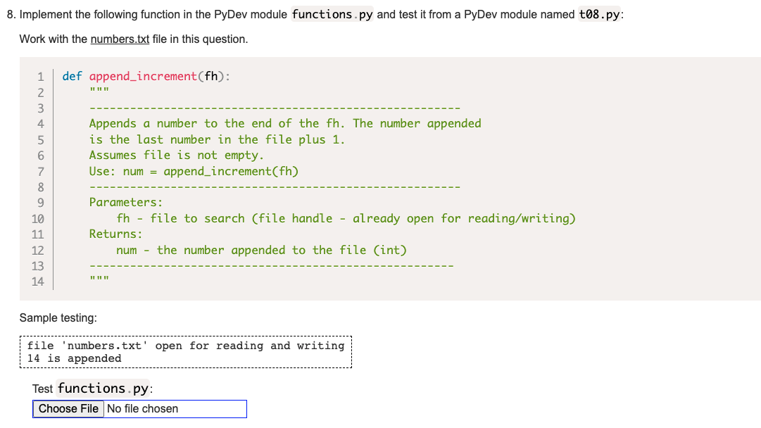 Solved 3. Implement the following function in the PyDev | Chegg.com