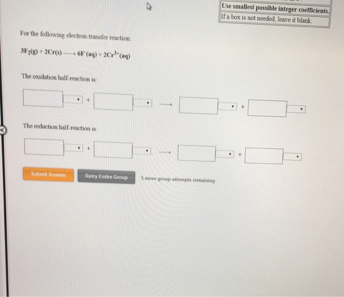 Solved Use smallest possible integer coefficients. If a box | Chegg.com