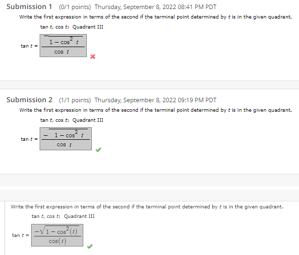 Solved Write the first expression in terms of the second if | Chegg.com