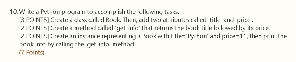 Solved 10. Write a Python program to accomplish the | Chegg.com