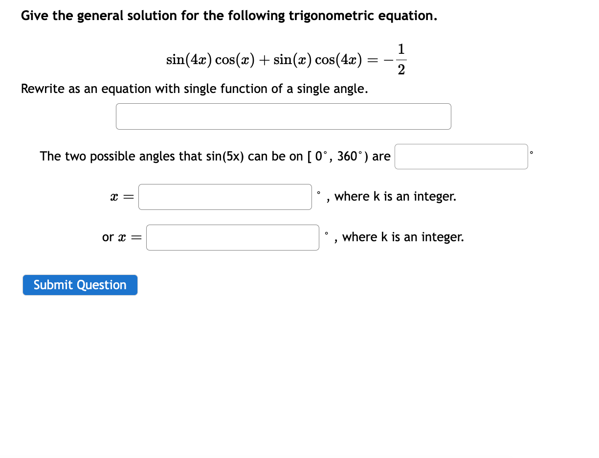 Solved Give the general solution for the following | Chegg.com