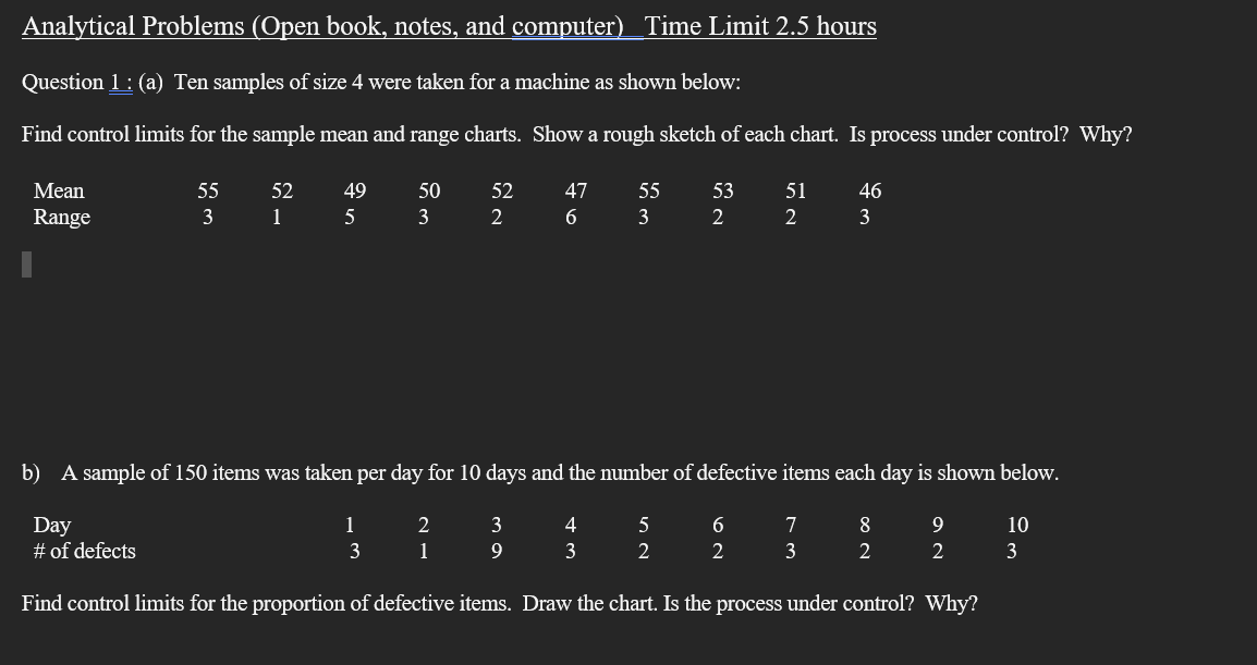 Solved Analytical Problems Open Book Notes And Computer 