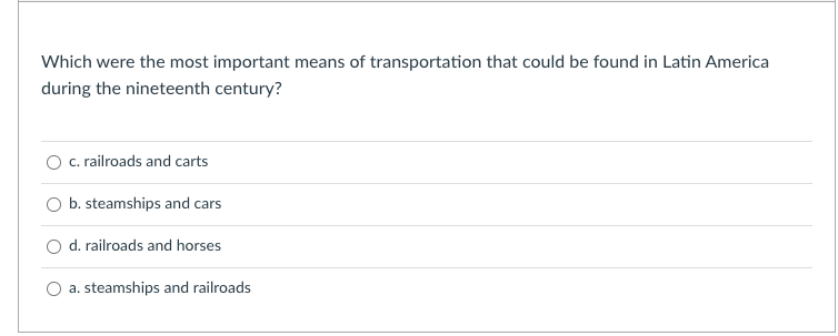 Solved By the second half of the nineteenth century, which | Chegg.com