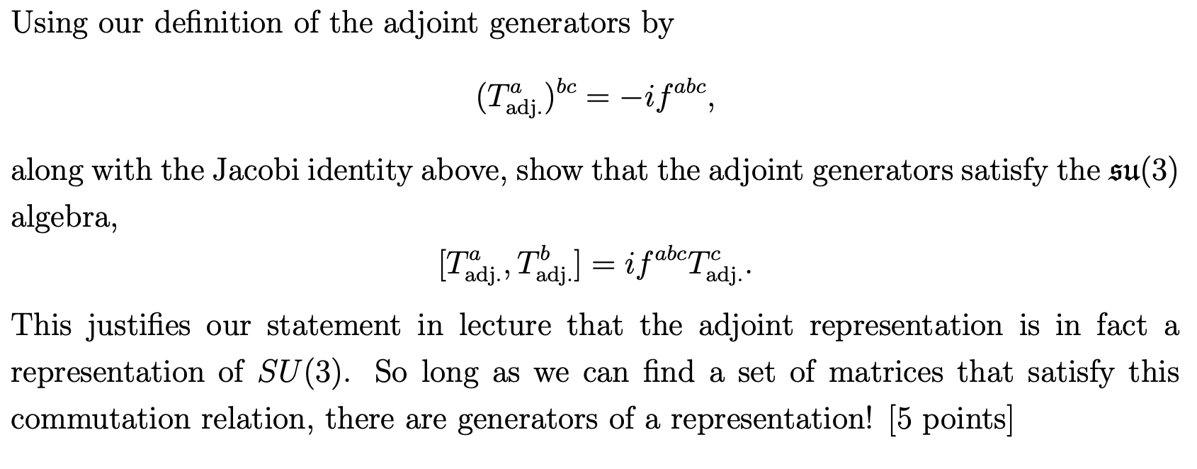 Using our definition of the adjoint generators by | Chegg.com