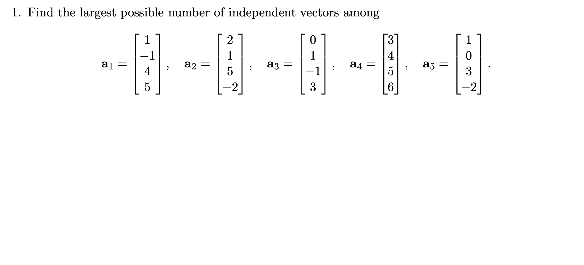 Solved 1. Find the largest possible number of independent | Chegg.com