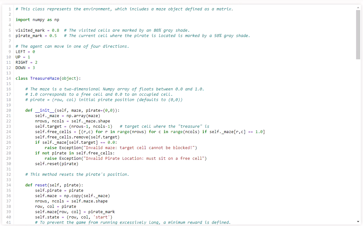 Solved 1. Before creating your pirate intelligent agent, be | Chegg.com