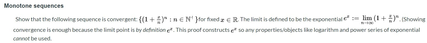 Solved Monotone sequences lim (1 + )". (Showing Show that | Chegg.com