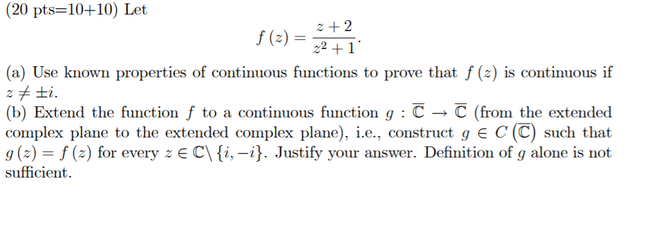 Solved (20 pts=10+10) Let 2 + 2 f(2)= 22 +1 (a) Use known | Chegg.com